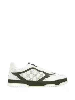 Gucci Gg Motif Leather Sneakers - White