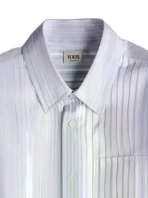 TOD'S Striped Belted Shirt