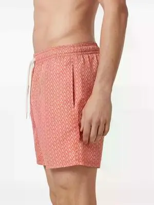 Armani Exchange Patterned Swim Shorts - Orange
