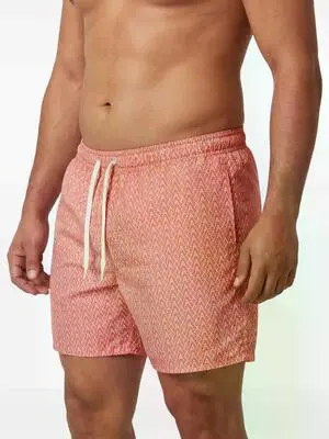 Armani Exchange Patterned Swim Shorts - Orange