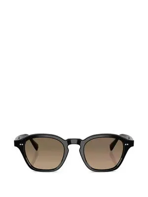 Oliver Spencer Eyles Round-frame Sunglasses - Black