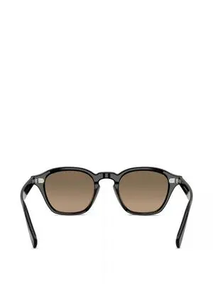 Oliver Spencer Eyles Round-frame Sunglasses - Black