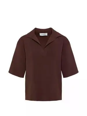 YVES SALOMON Knitted Top - Brown