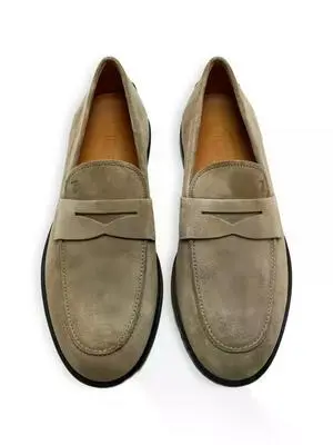 TOD'S Suede Loafers - Neutrals