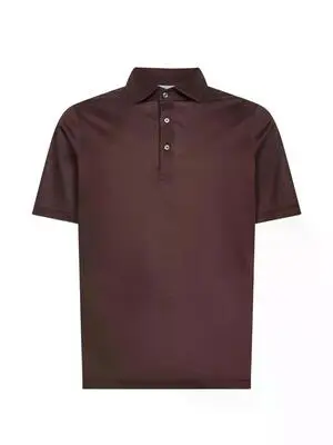 D4.0 Three-button Polo Shirt - Brown