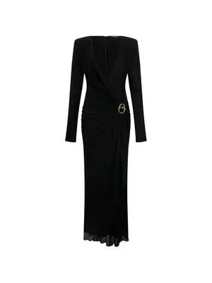 Roberto Cavalli Draped Long Dress
