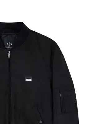 Armani Exchange Logo Patch Zip Jacket