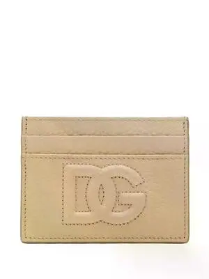 Dolce & Gabbana Embossed-logo Cardholder - Neutrals