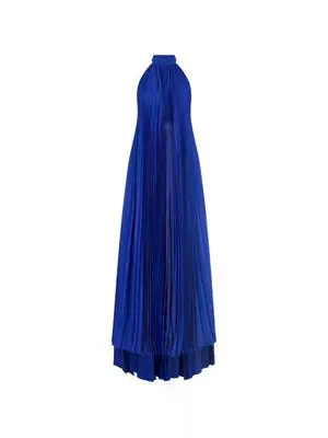 TOM FORD Pleated Halter Dress - Blue