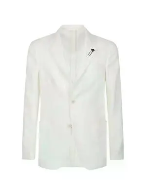 LARDINI Button-up Blazer - White