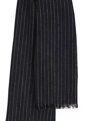 Kinross Cashmere Striped-pattern Scarf