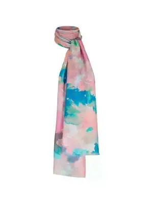 Kinross Cashmere Floral-pattern Scarves - Pink