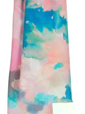 Kinross Cashmere Floral-pattern Scarves