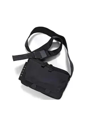 Marni Logo-patch Belt Bag - Black