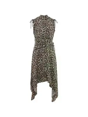 3.1 Phillip Lim Animal-print Tie-waist Dress