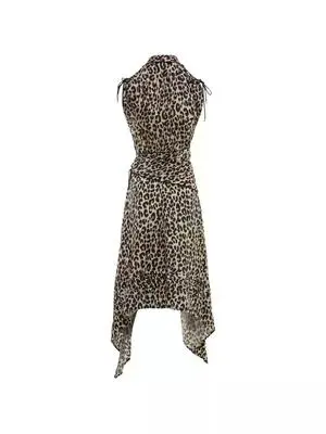 3.1 Phillip Lim Animal-print Tie-waist Dress