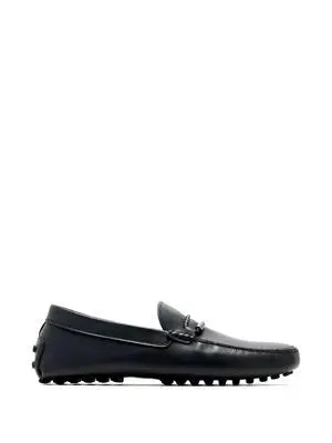 TOD'S Braided-trim Loafers - Blue
