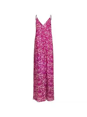 GIANLUCA CAPANNOLO Floral-print V-neck Dress