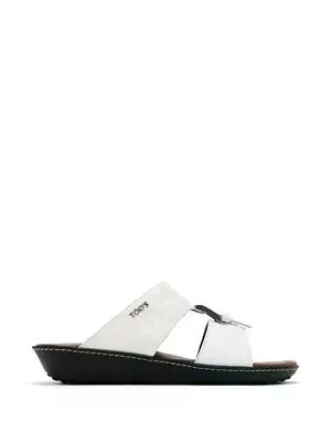 TOD'S Arabic Buckled Sandals - White