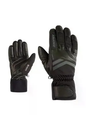 ZIENER Gloves With Wrist Strap - Black