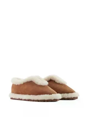 Giorgio Armani Neve Slippers - Brown