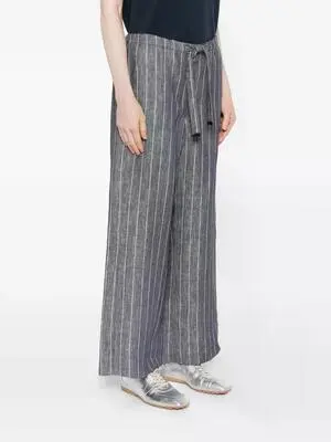 Max Mara Pinstripe Drawstring Trousers