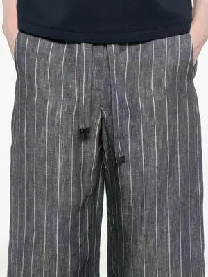 Max Mara Pinstripe Drawstring Trousers