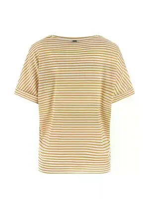 Herno Striped T-shirt With Cuffed Sleeves