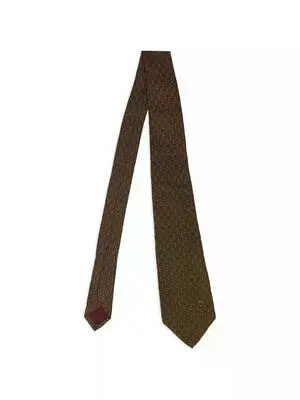GUCCI Patterned Pointed Tip Tie
