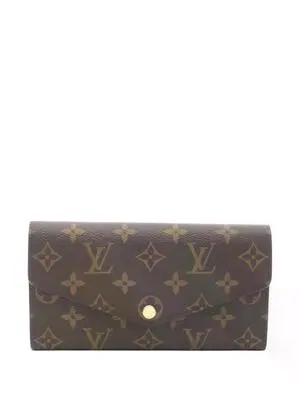 LOUIS VUITTON 2021-2025 Monogram Sarah Wallet Long Wallets - Brown
