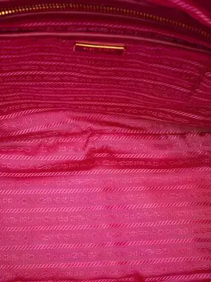 Prada Saffiano Trimmed Tessuto Satchel