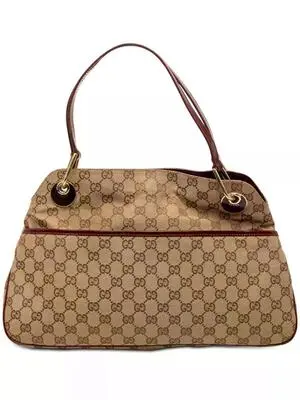 Gucci 2000-2015 Gg Canvas Eclipse Shoulder Bag - Brown