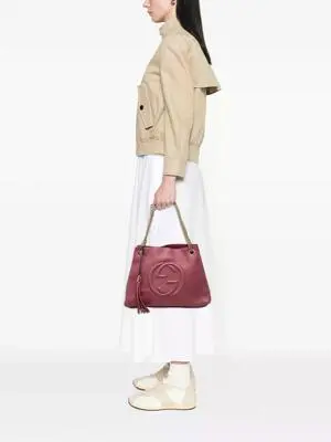 Gucci Soho Chain Tote Bag - Pink