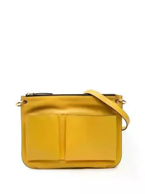 Marni 2015-2025 Leather Pocket Crossbody Bag - Yellow