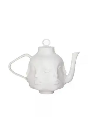 Jonathan Adler Face-motif Teapot - White