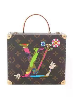LOUIS VUITTON 2021-2025 Takashi Murakami Moca Monogram Jewelry Box Handbag - Brown