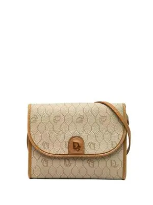 DIOR 20th Century Honeycomb Coated Canvas Crossbody Bag