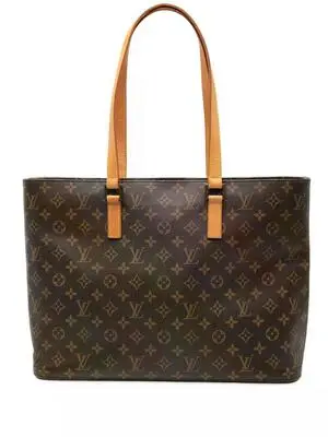 LOUIS VUITTON 2003 Monogram Luco Tote Bag - Brown