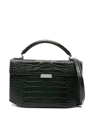 TOTEME Crocodile-embossed Leather Tote Bag - Green