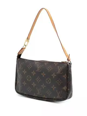 LOUIS VUITTON 2001 Monogram Pochette Accessoires Shoulder Bag