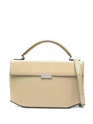 TOTEME Medium Brushed-leather Tote Bag - Neutrals