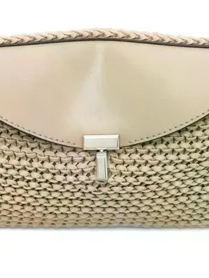 TOTEME Mini T-lock Woven Clutch