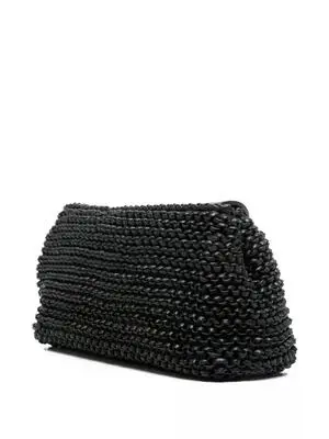 TOTEME Mini T-lock Woven Leather Clutch Bag