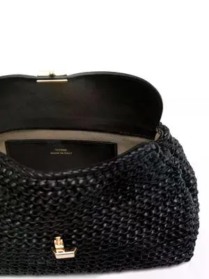 TOTEME Mini T-lock Woven Leather Clutch Bag