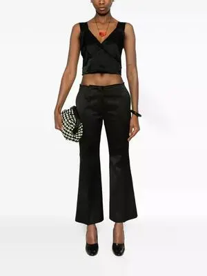 TOTEME Cropped V-neck Top
