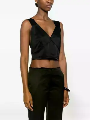 TOTEME Cropped V-neck Top