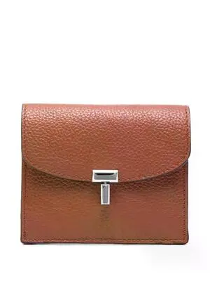 TOTEME T-lock Grained Cardholder - Brown