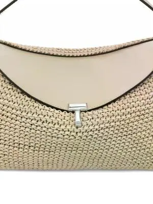 TOTEME T-lock Woven Leather Top Handle Bag
