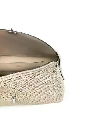 TOTEME T-lock Woven Leather Top Handle Bag