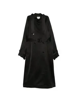 TOTEME Draped Trench Coat - Black